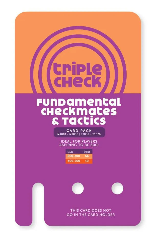 Triple Check Fundamental Checkmates & Tactics Deck (Cards Only) – US ...