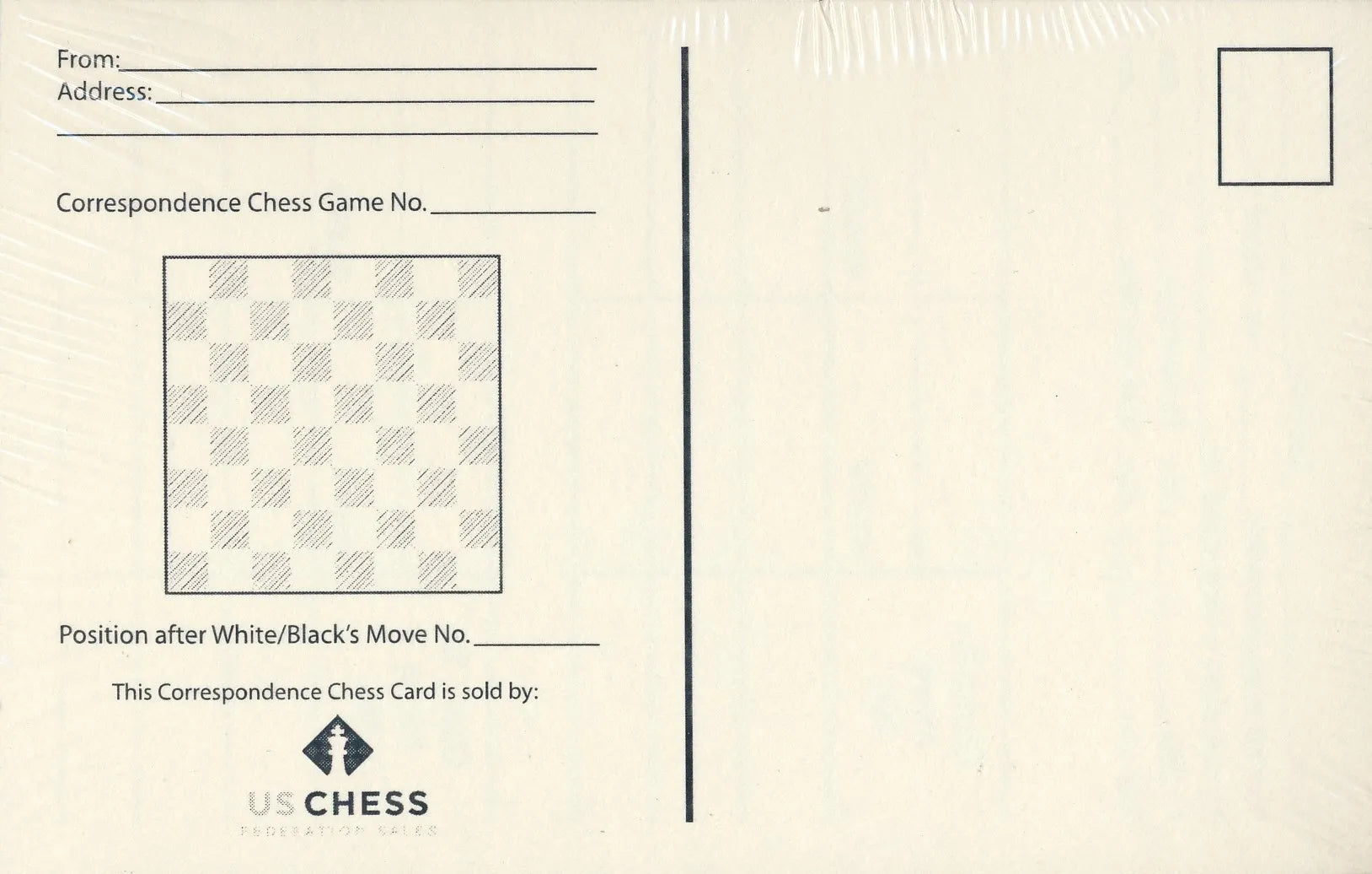 Correspondence Chess Move Mail Card - 50 Pack – US Chess Sales