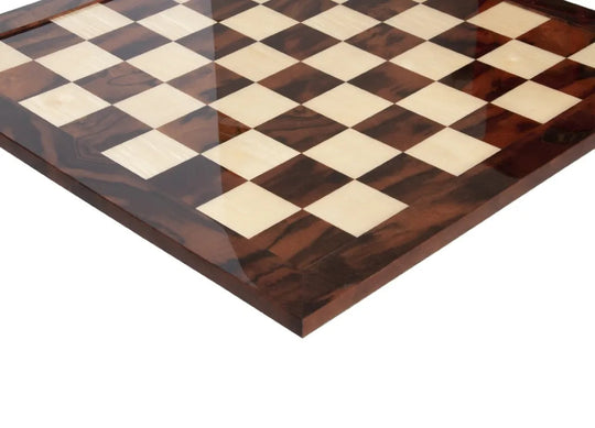 Signature Traditional Chess Board Walnut Burl & Maple – US Chess Sales