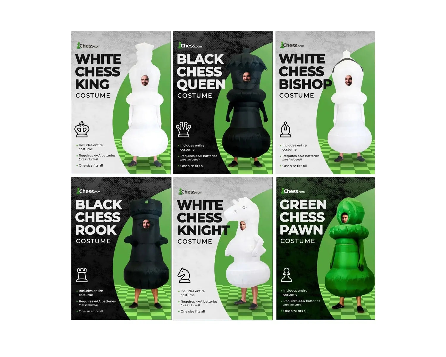 Chess Piece Costumes - 6 Styles Available! – US Chess Sales
